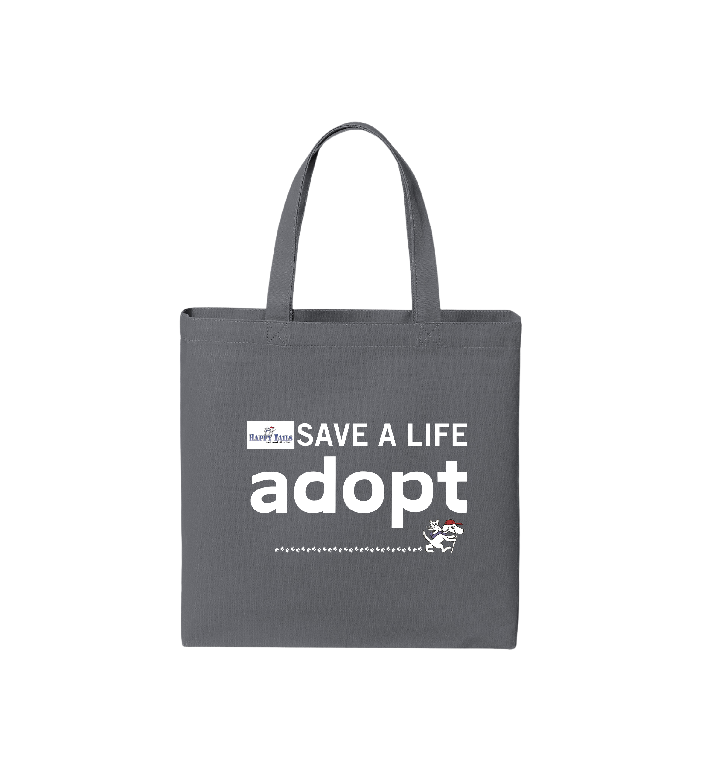 Happy Tails Fundraiser Port Authority® Heavy Cotton Canvas Tote ...