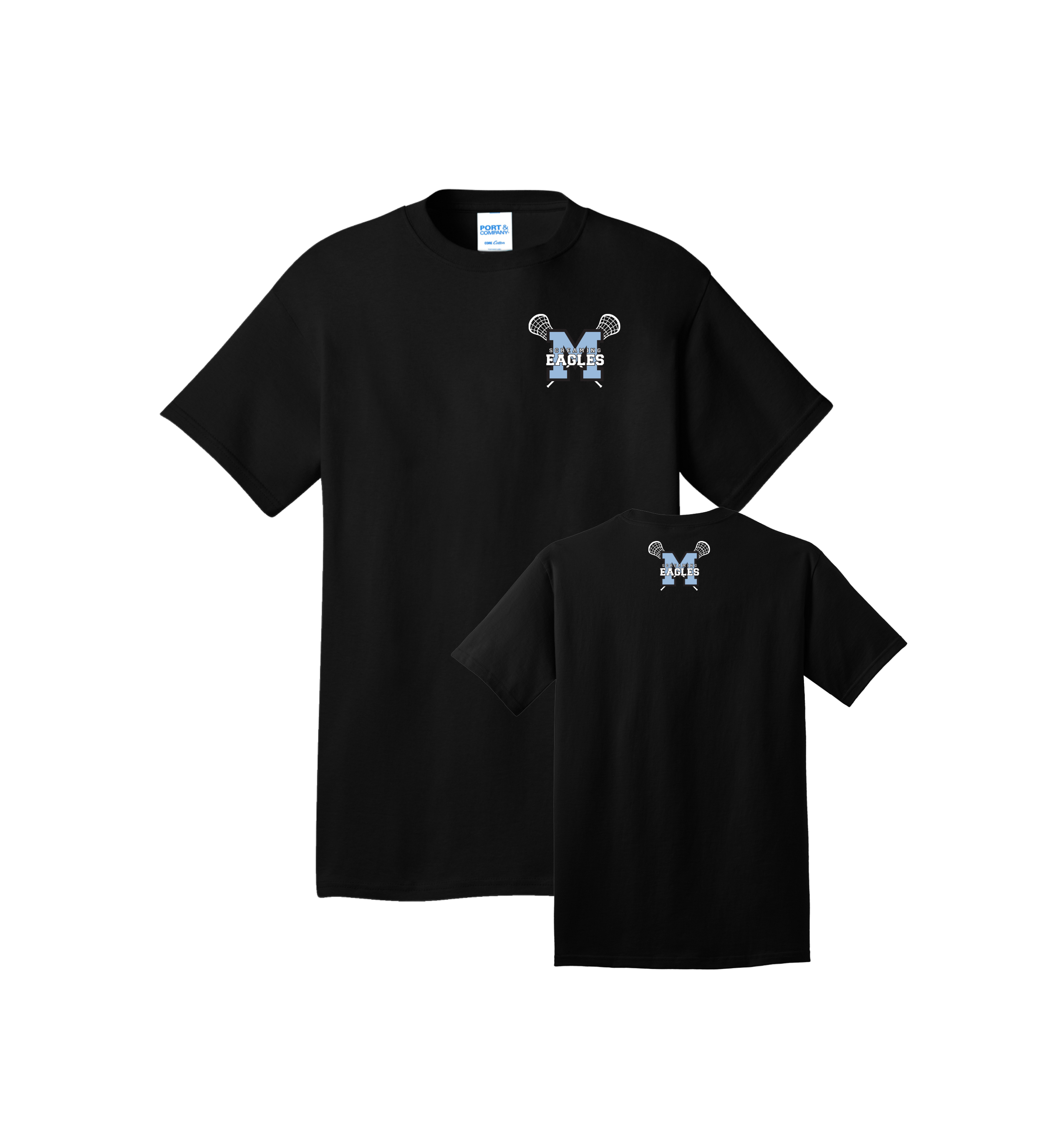 Midlakes LAX Port & Company Core Cotton Tee – Valcom Family Apparel ...
